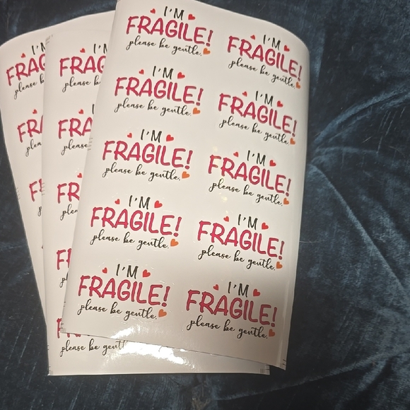 Office | 3 Count Im Fragile Stickers | Poshmark